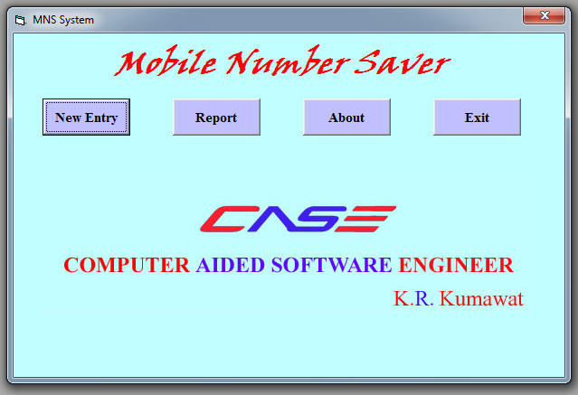 Mobile Number Saver | SourceCodester